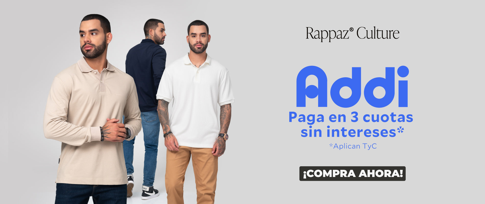 RAPPAZ COLOMBIA | ROPA PARA HOMBRE